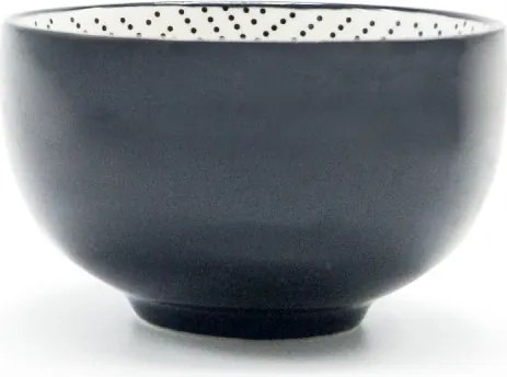 Sada porcelánových misek Bredemeijer Pucheng, 200 ml – černobílý minimalistický set