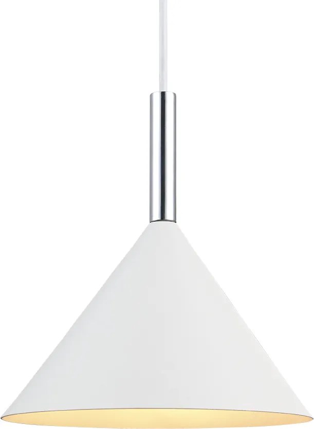 Stropní lampa Nysø bílá, stříbrná