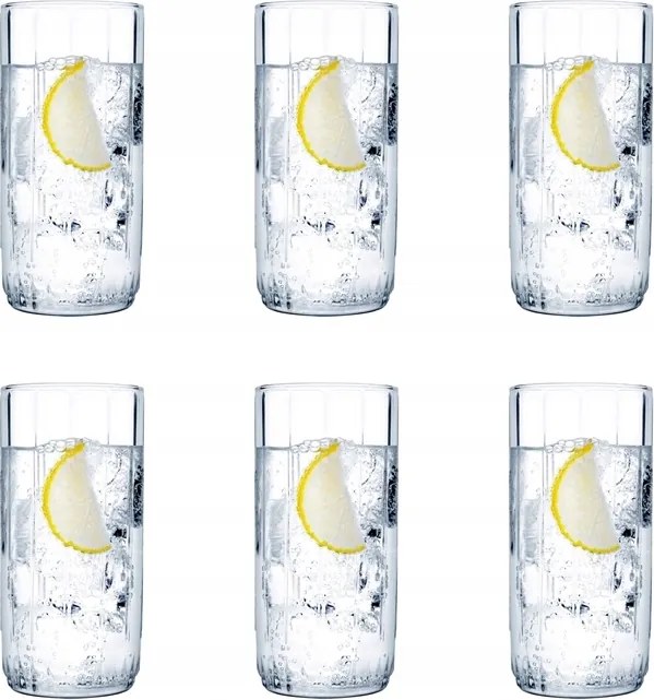 6 x Sklenice na nápoje s vodou 310 ml Pasabahce