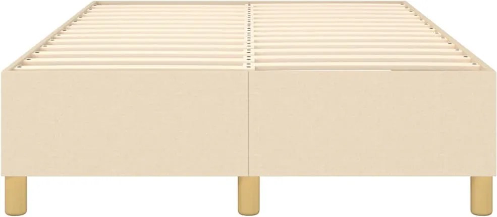Rám postele s boxspringem krémový 120 x 200 cm textil 3120950
