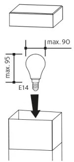 Venkovní senzorová lampa GARD 1xE14/60W/230V IP44