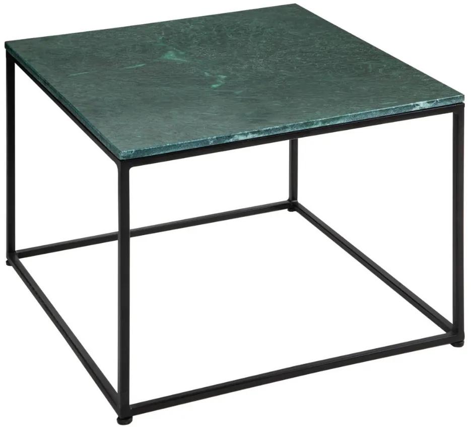 OnaDnes -20% Moebel Living Zelený mramorový konferenční stolek Giraco 50 x 50 cm