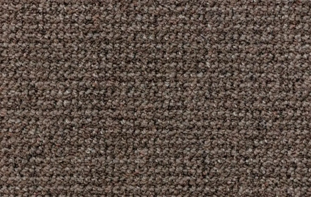BALTA Metrážový koberec RE-TWEED 44 tmavě hnědý BARVA: Hnědá, ŠÍŘKA: 4 m, DRUH: smyčka