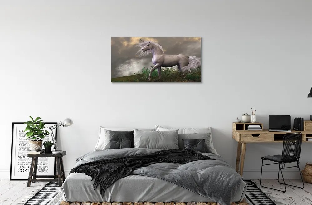 Obrazy na plátně Unicorn mraky 140x70 cm