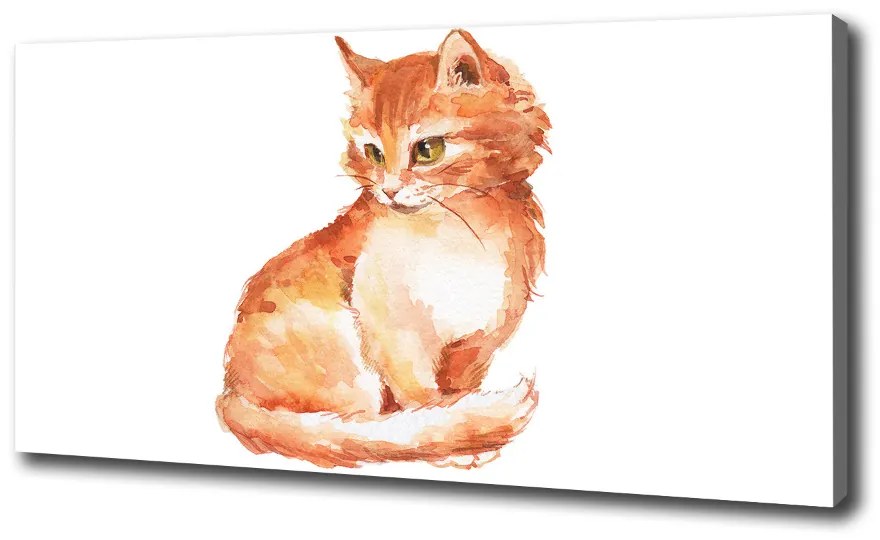 Wallmuralia Foto obraz na plátně Červená kočka 100x50