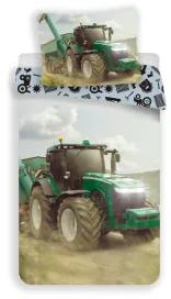 Jerry Fabrics  Dětské bavlněné povlečení – Traktor Green, 140 × 200 cm / 70 × 90 cm