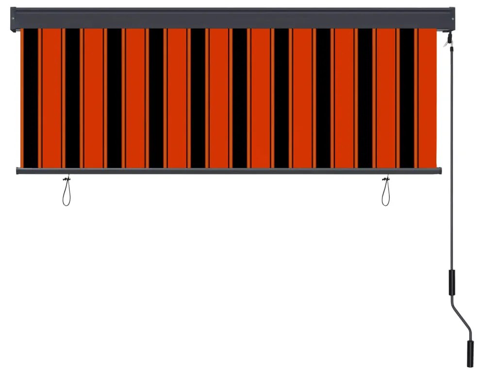 vidaXL Marketos Venkovní roleta 160 x 250 cm oranžovo-hnědá