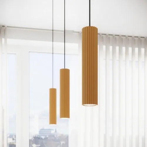 Závěsné svítidlo SOLLUX KARBON 3L zlaté GU10 3x10W bez žárovek SL.1556