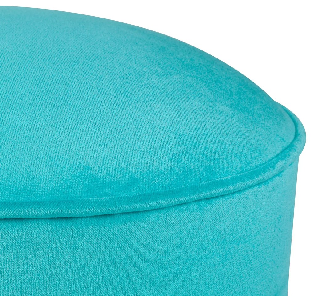 Atelier del Sofa Taburet Buena Park - Turquoise, Tyrkysová