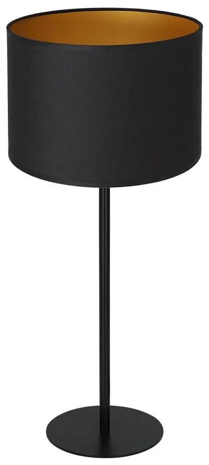 Stolní lampa ARDEN 1xE27/60W/230V pr. 25 cm černá/zlatá