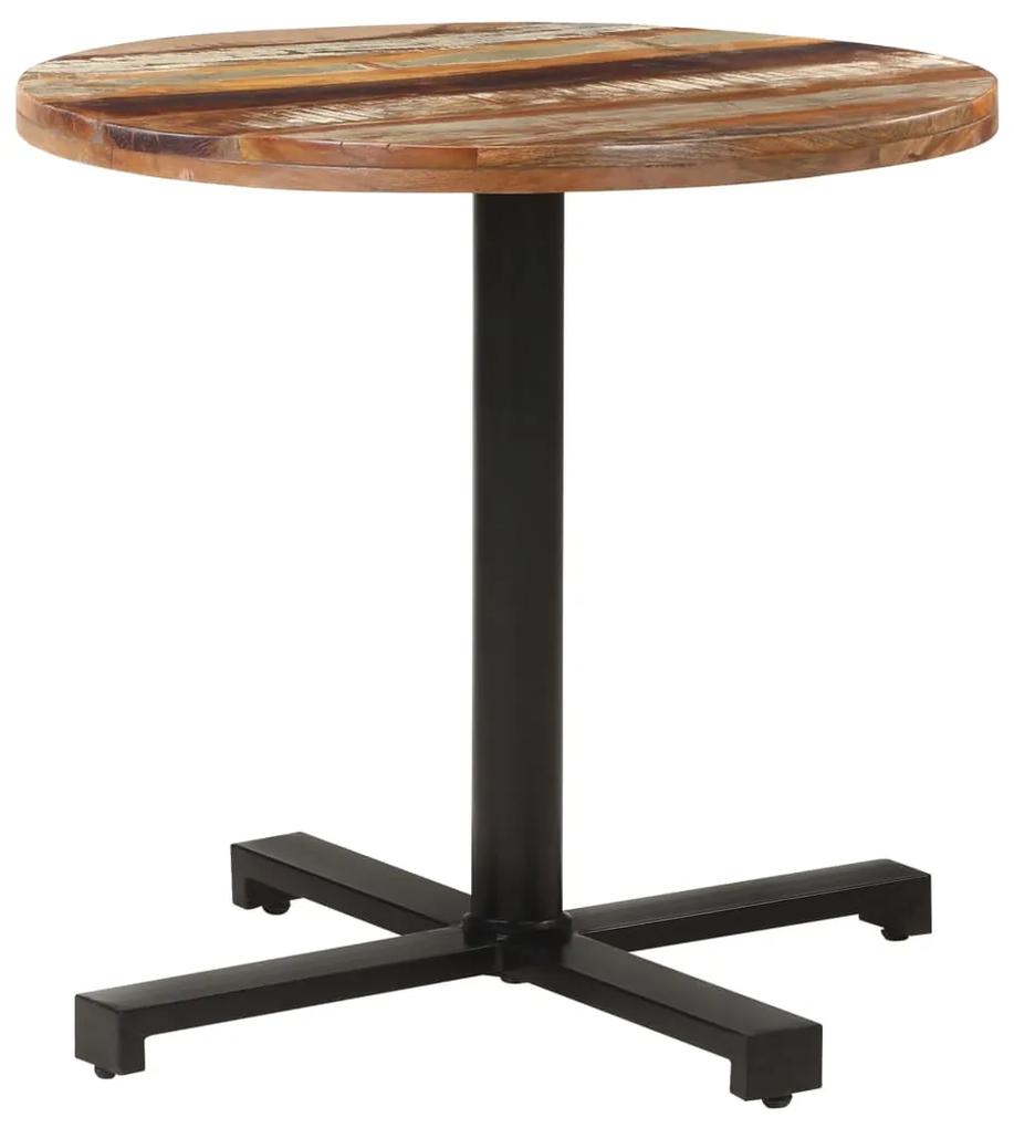Bistro stolek kulatý Ø 80 x 75 cm masivní recyklované dřevo,  320293