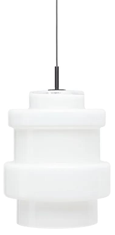 Designové svítidlo z ručně foukaného skla Axle L LED Barva: Bílá, Délka kabelu: 2000 mm, Stmívání: Stmívatelné DALI