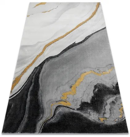 koberec EMERALD výhradní 1017 glamour, stylový mramor černý / zlato velikost 200x290 cm | krásné koberce cz