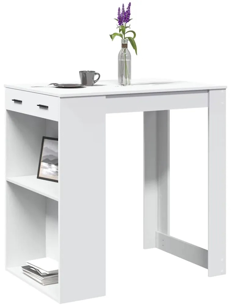 Barový stůl bílý 102 x 70 x 103,5 cm kompozitní dřevo 3309321