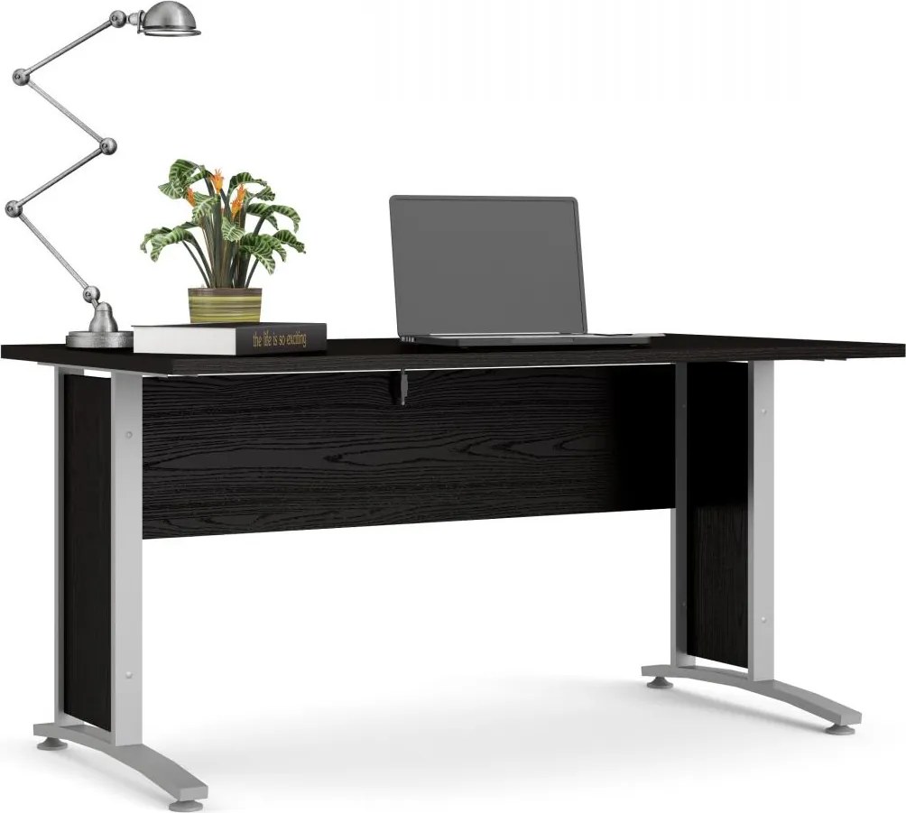 FALCO Psací stůl Office 80400/71 černá/silver grey