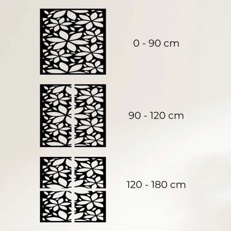Dřevěná nástěnná dekorace obraz květina I SENTOP PR0281-akcia-20