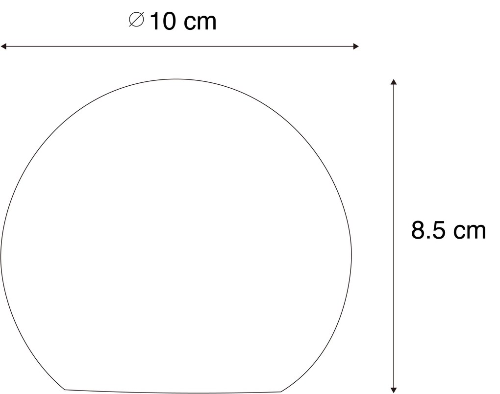 Vánoční stolní lampa zlatá 10 cm včetně LED, sada 3 ks - Lua