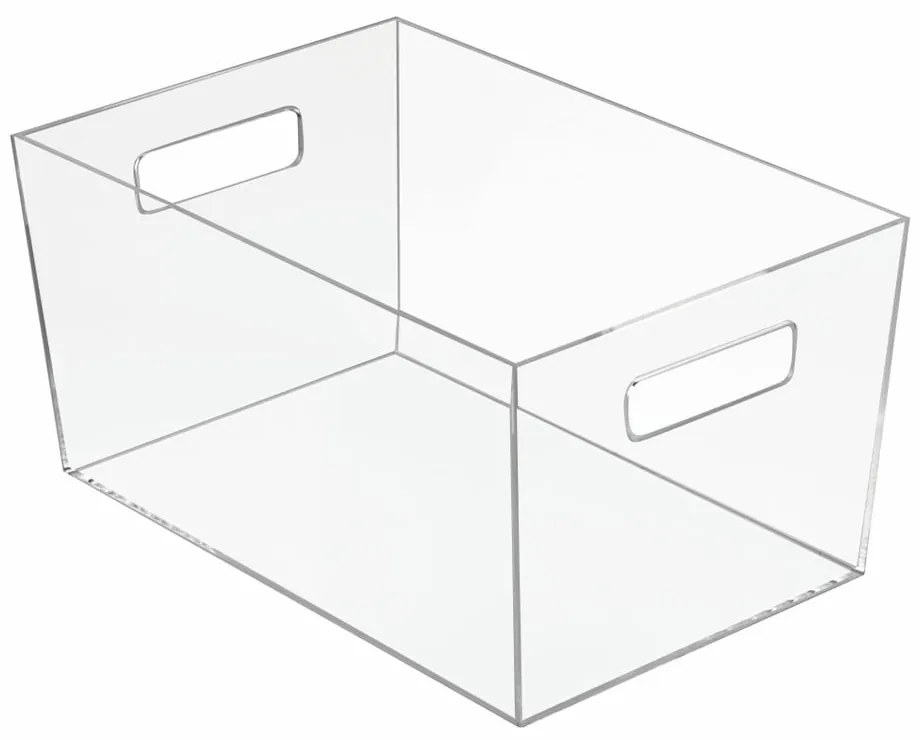 Úložný průhledný box iDesign Clarity, 30,6 x 20,7 cm