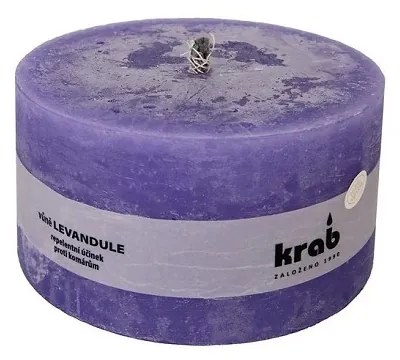 Krab - zahradní repelentní svíčka Levandule 140 × 80 mm, 1000 g, fialová
