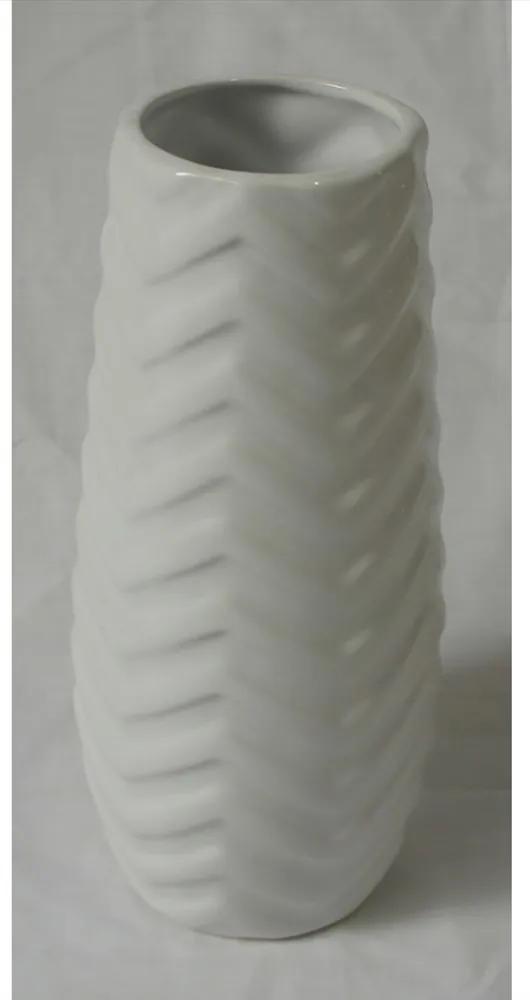 Váza keramická, HL9021-WH bílá