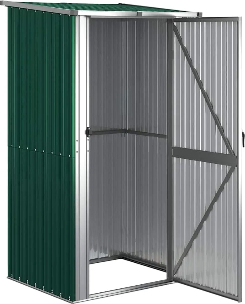 Zahradní domek zelený 118,5 x 97 x 209,5 cm pozinkovaná ocel 150899