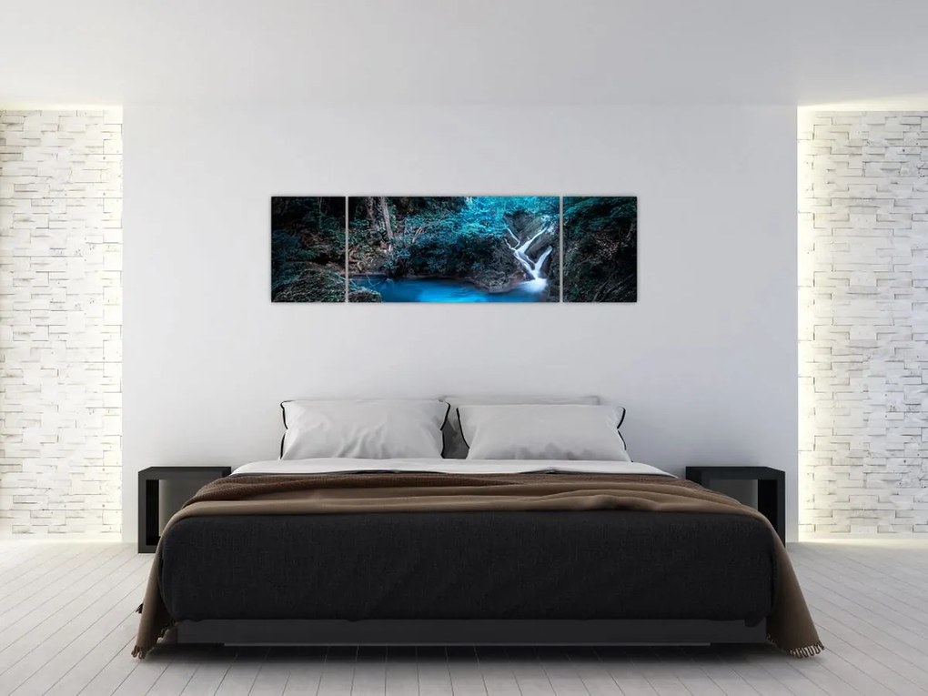 Obraz - Magická noc v tropickém lese (170x50 cm)