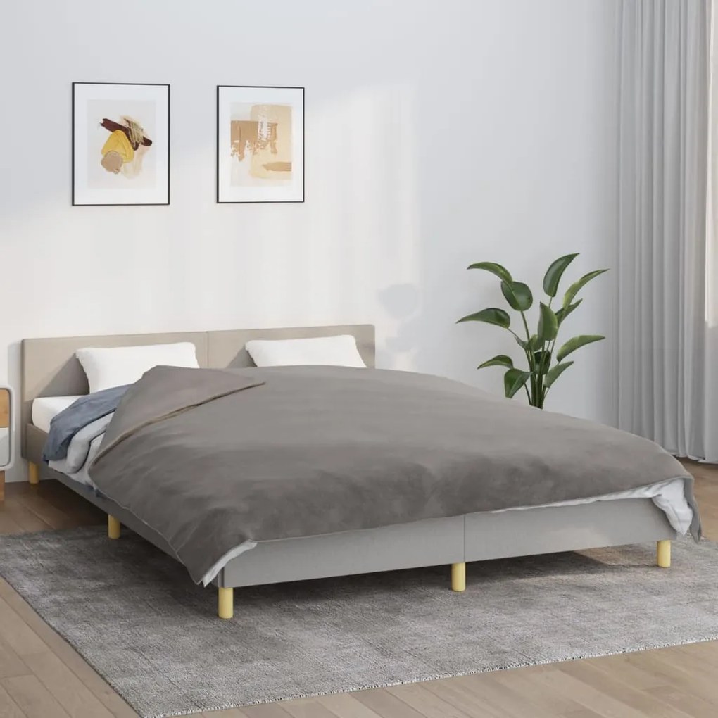 Zátěžová deka s povlečením šedá 200 x 230 cm 13 kg textil 3154896