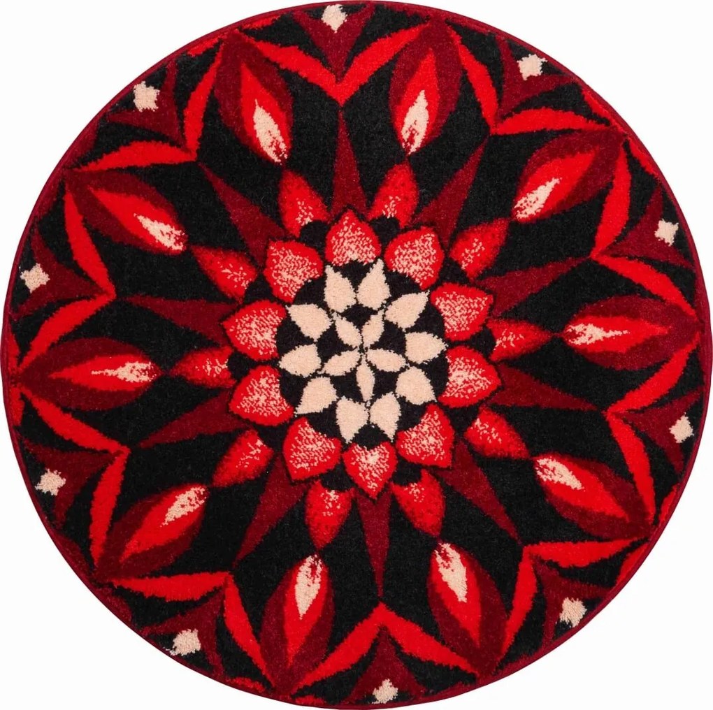 GRUND Mandala předložka POZNÁNÍ červená Rozměr: ø 100 cm