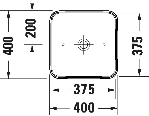 Duravit 2397400070 - Umyvadlo na desku D-NEO 40x40 cm keramika/lesklá bílá