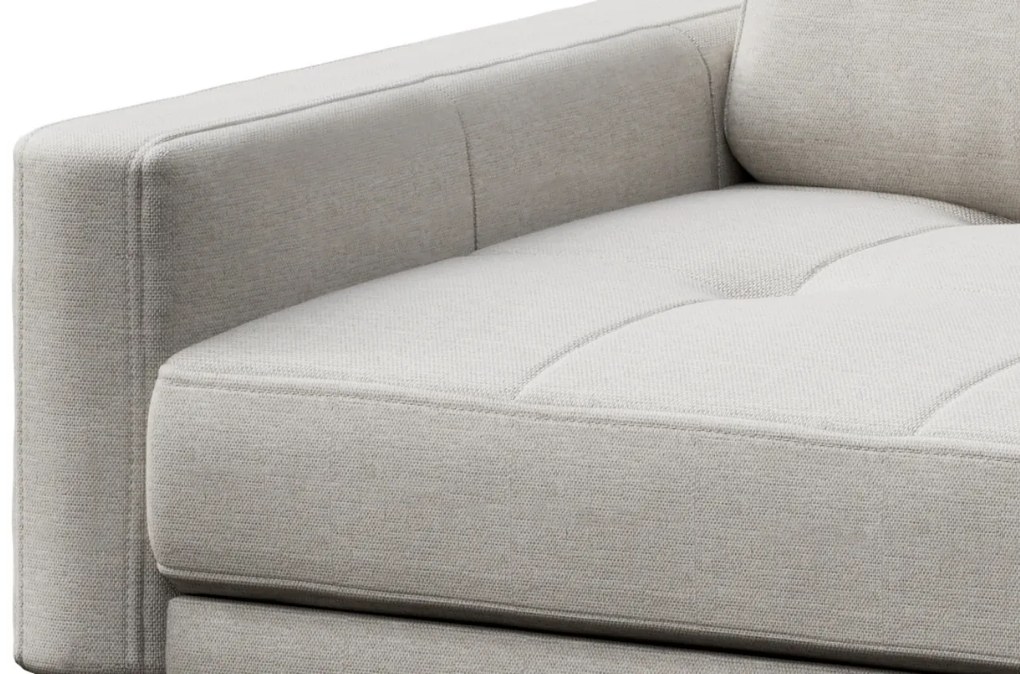 Světle šedé látkové křeslo MESONICA Musso Tufted