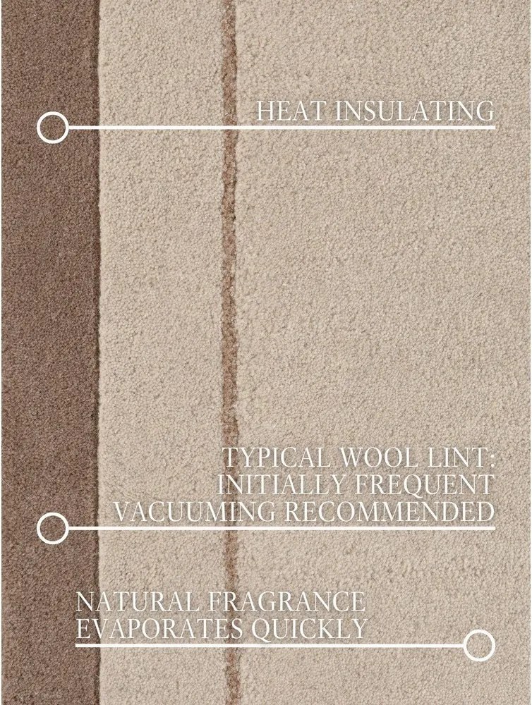 Hnědý/krémový koberec s příměsí vlny 200x290 cm Niko – Villeroy&Boch