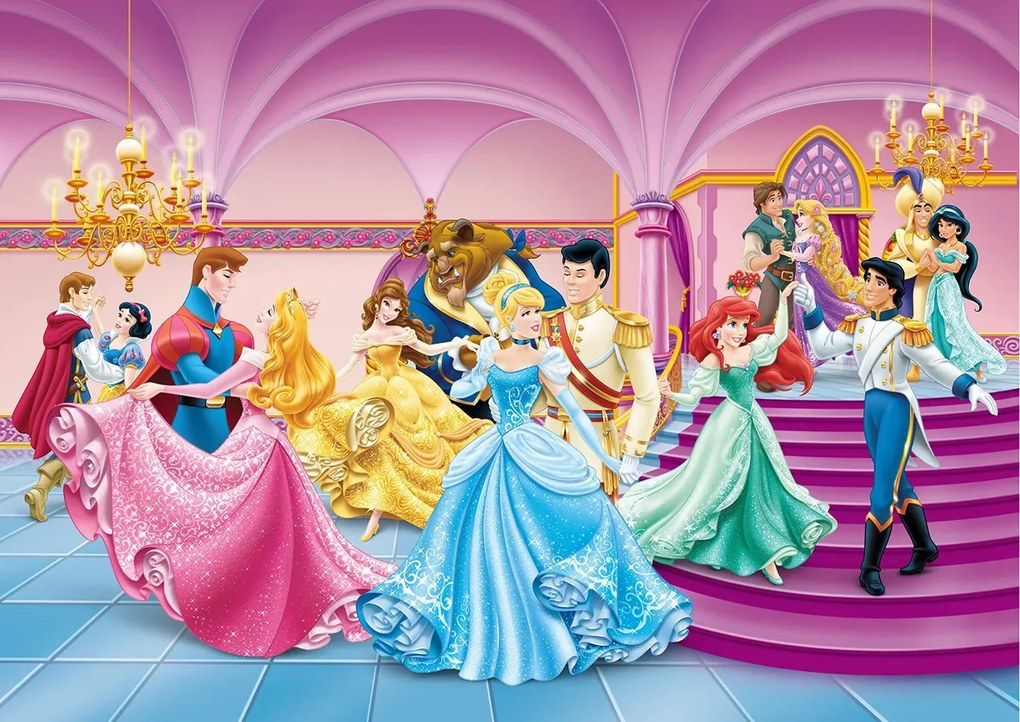 Dětská fototapeta na zed' Princezny a Princové, Disney | 255 x 180 cm | DFTDs 1928