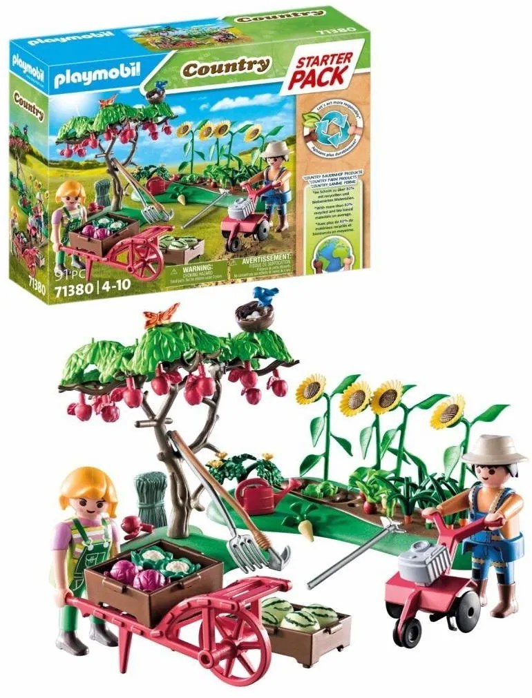 Stavebnice playmobil 71380 starter pack farmářská zeleninová zahrada