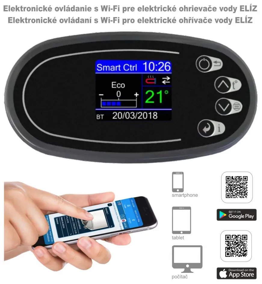 ELÍZ EURO 81 IN WIFI elektrický zásobníkový ohřívač vody se suchým ...