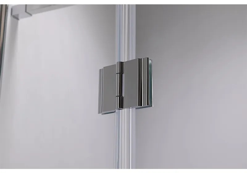 BPS-koupelny Čtvercový sprchový kout HYD-SK1180B 90x90 chrom/transparent - bez vaničky