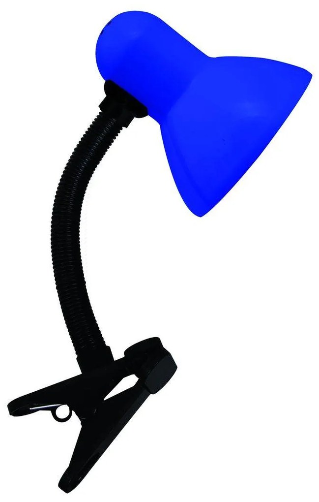 Stolní flexibilní lampa s klipem TOLA, 1xE27, 40W, modrá S.t.r. TOLA 02855