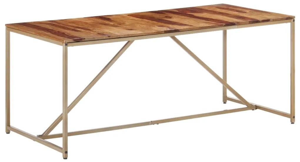 Jídelní stůl 180 x 90 x 76 cm masivní sheeshamové dřevo,  286335