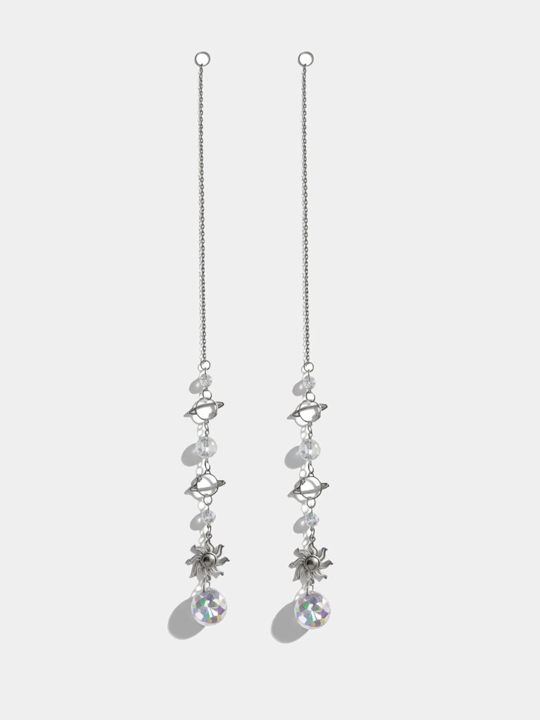 Sinsay - Závěsná zahradní dekorace suncatcher s krystaly 2 pack - bílá