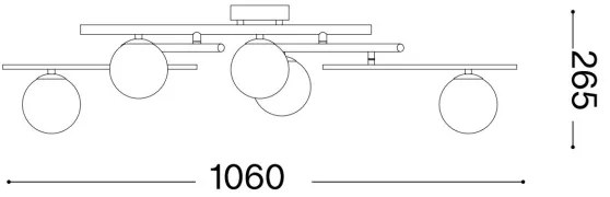 Ideal Lux - LED Přisazený lustr ATLAS 5xG9/3W/230V bílá
