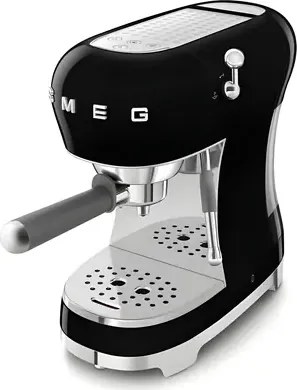 Smeg ECF02BLEU černá / Pákový kávovar