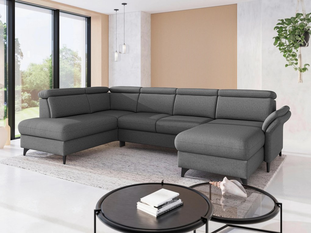 XXXLutz SEDACÍ SOUPRAVA, textil, tmavě šedá Sit & More - Sedací soupravy - 00014402587X