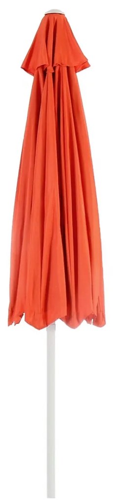 Slunečník N19 Ø 3m - polyester/hliník - terakota
