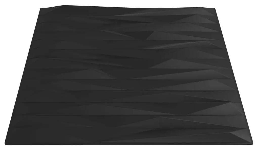 Nástěnné panely 24 ks černé 50 x 50 cm XPS 6 m² kámen - Default Title