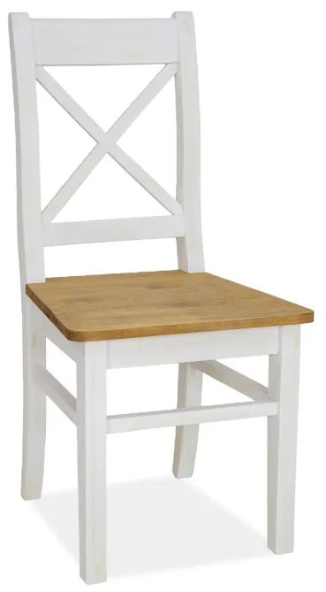 MAXIVA Jídelní židle - POPRAD II, medová borovice/bílá borovice