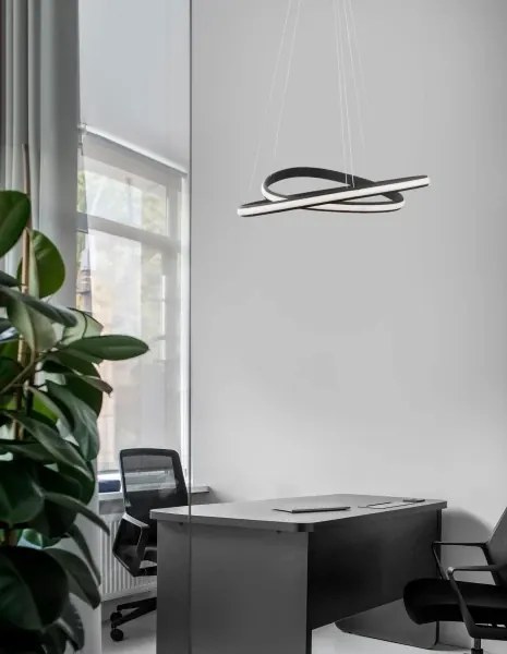 LED lustr Aries 59 černé
