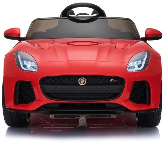 Elektrické autíčko Jaguar F-Type lakované červené