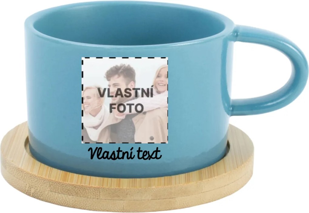 Personalizovaný keramický hrníček "MAKRONKA" s fotografií