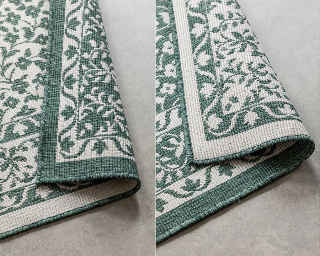 ELLE Decoration, Kusový koberec Gemini 106025 Green z kolekce Elle – na ven i na doma, 120x170, zelená, chodba / předsíň