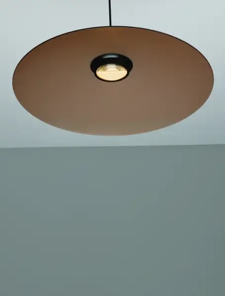 LED černo-moce hnědý moderní lustr Polifemo