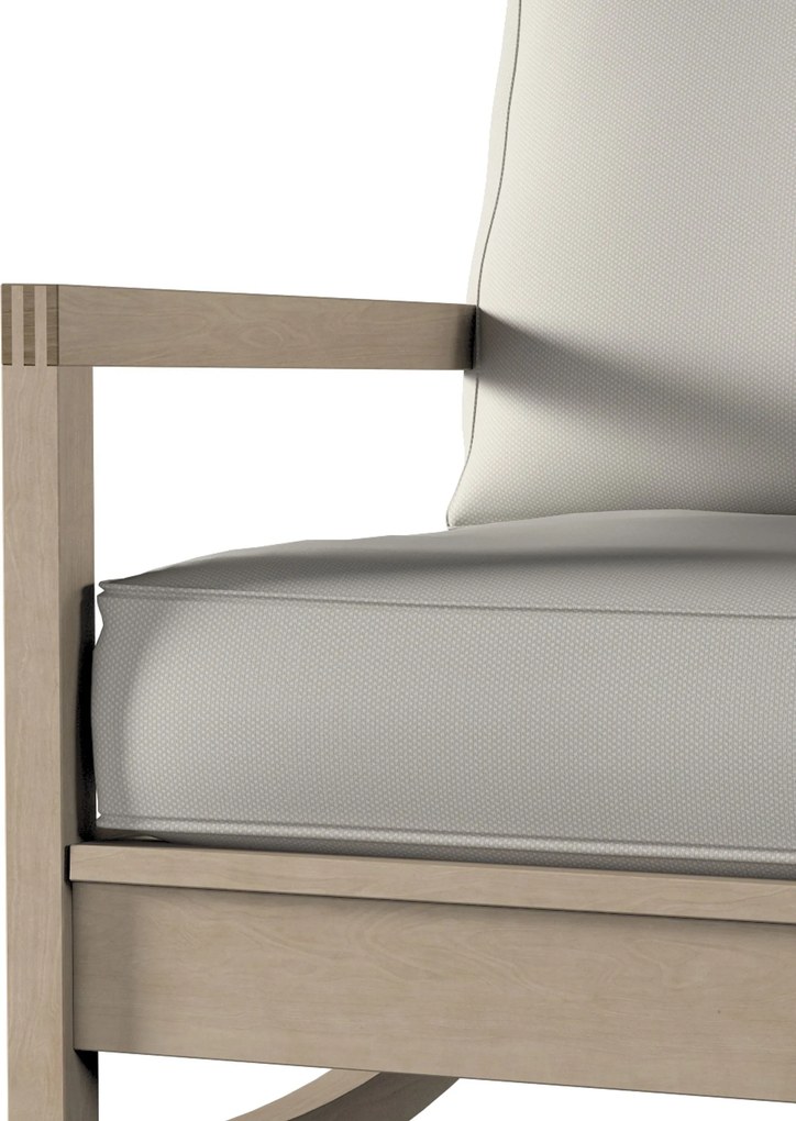 Potah na křeslo IKEA Lillberg barva šedá látka pletený vzor